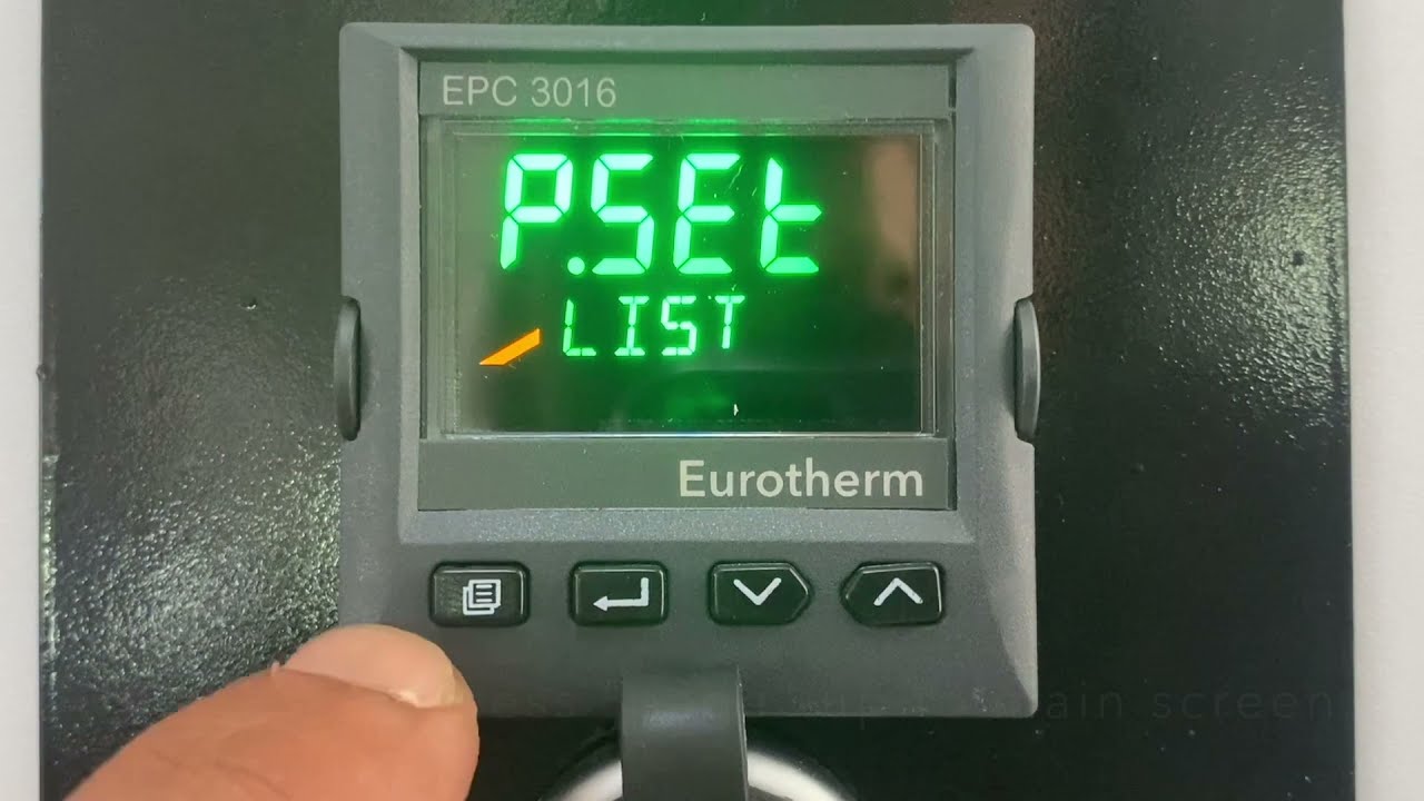 Eurotherm 3016 Temperature Controller: Running, Holding, and Resetting ...