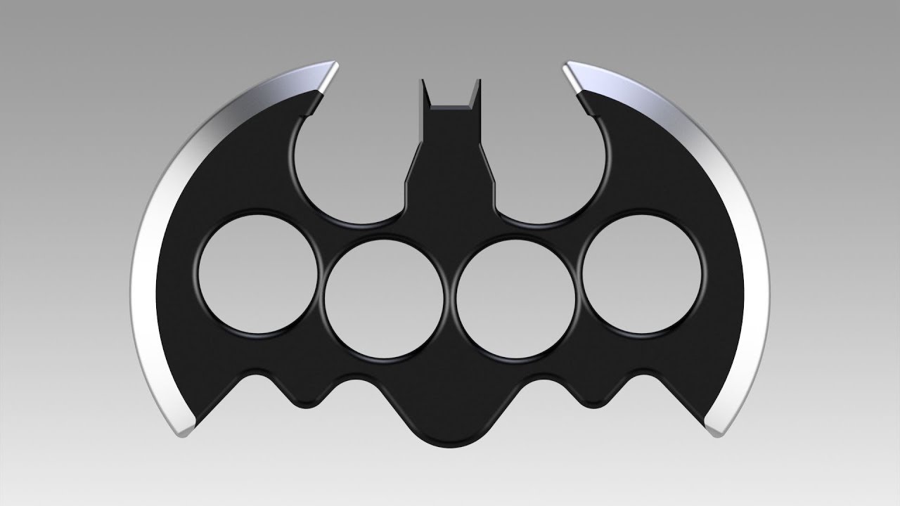 Autodesk Inventor. Brass knuckles batman - YouTube