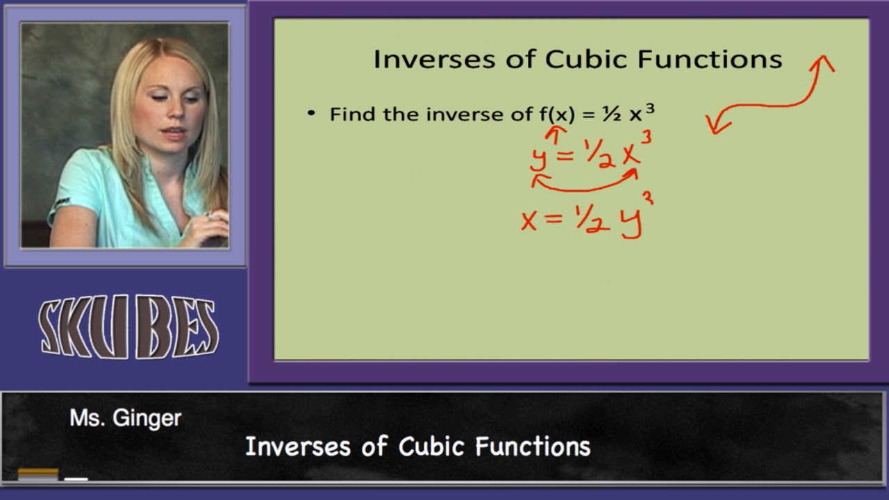 Inverse of Cubic Functions - YouTube
