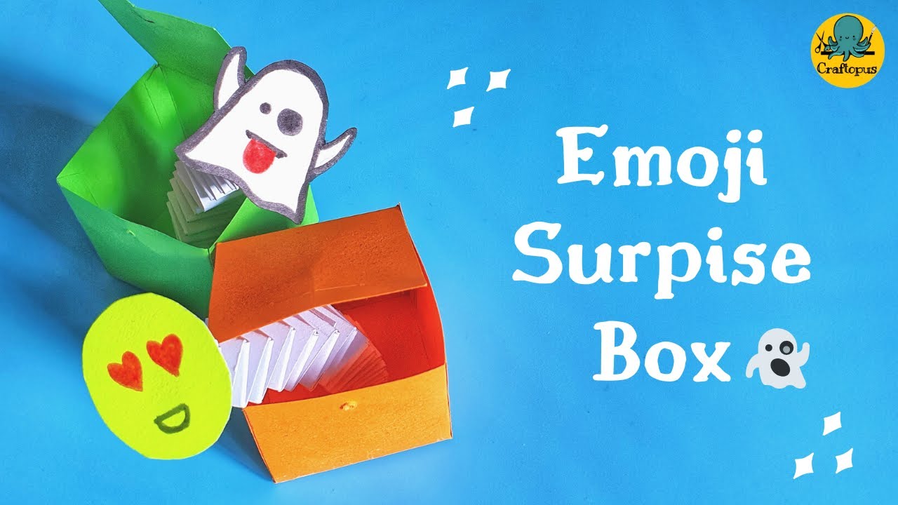 How to make a Paper Toy | Emoji surprise box | Fun Paper Craft Idea | 😍 ...