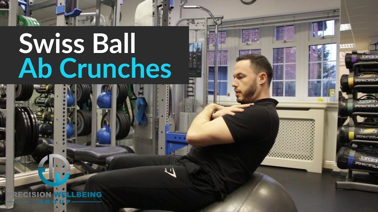 How To Do Crunches Properly On A Ball - YouTube