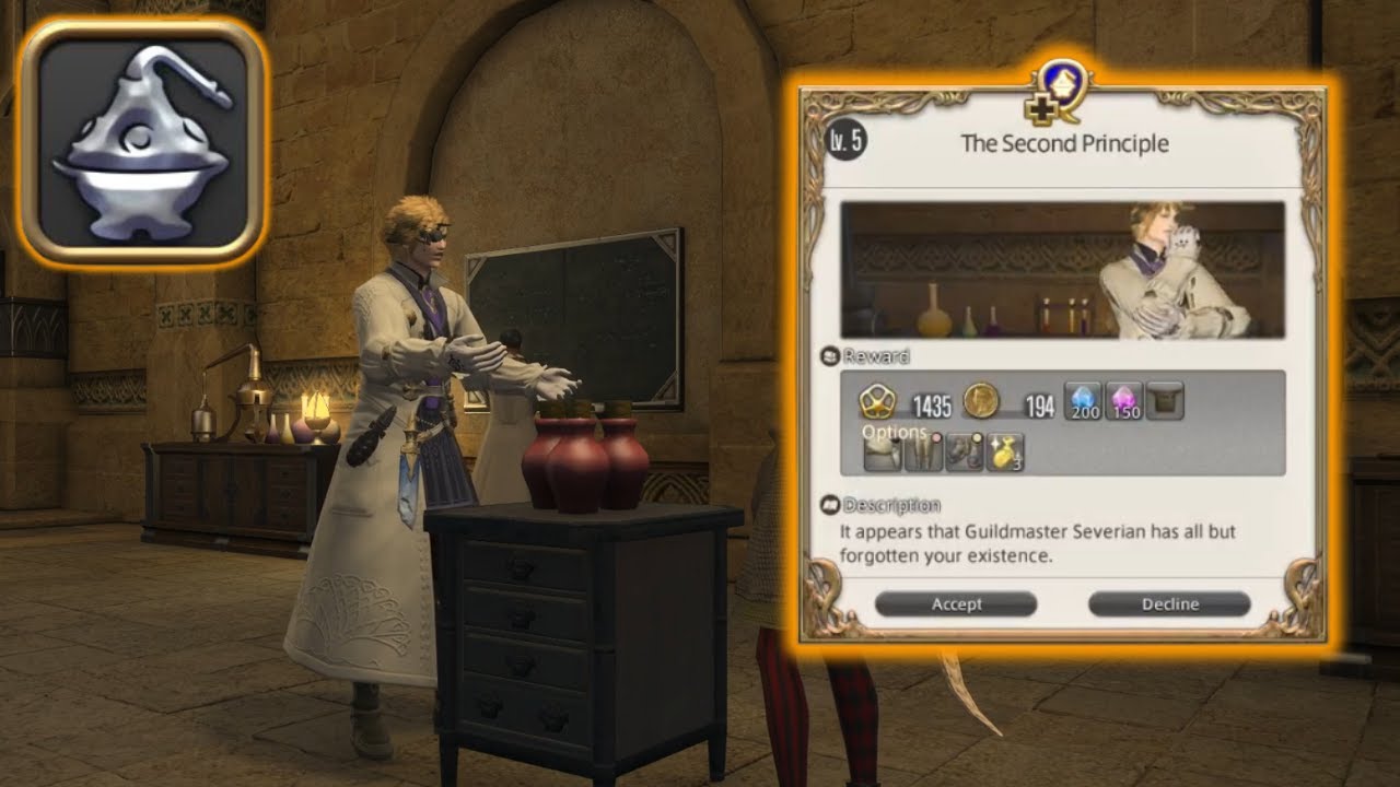 QQ - FFXIV - Alchemist level 5 - The Second Principle - YouTube