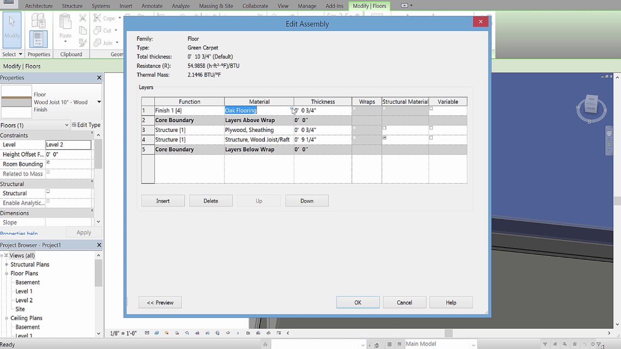 Autodesk Revit 2017 - How to Create Carpet Floor Finish - YouTube