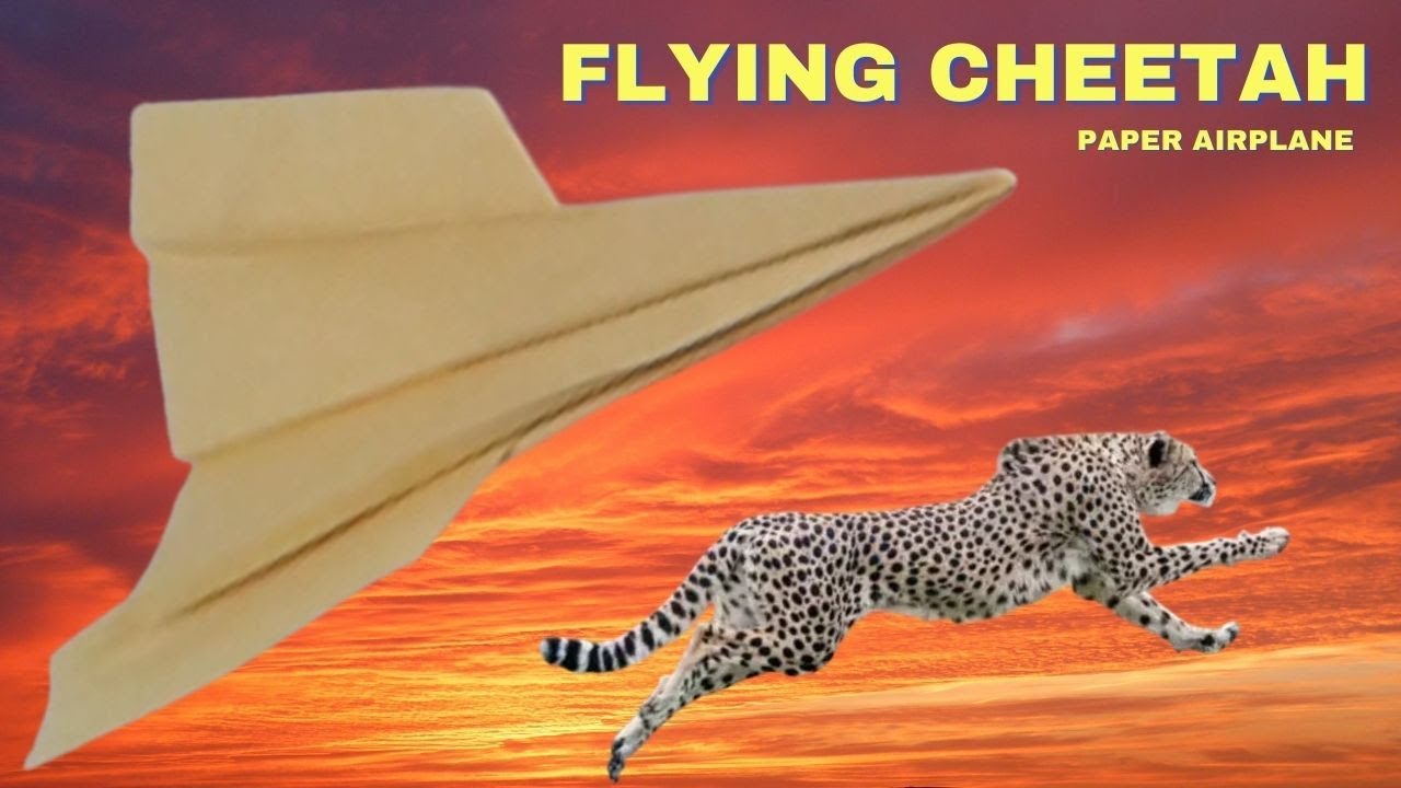 How to Make a Flying Cheetah Paper Airplane / Interesting Facts About ...