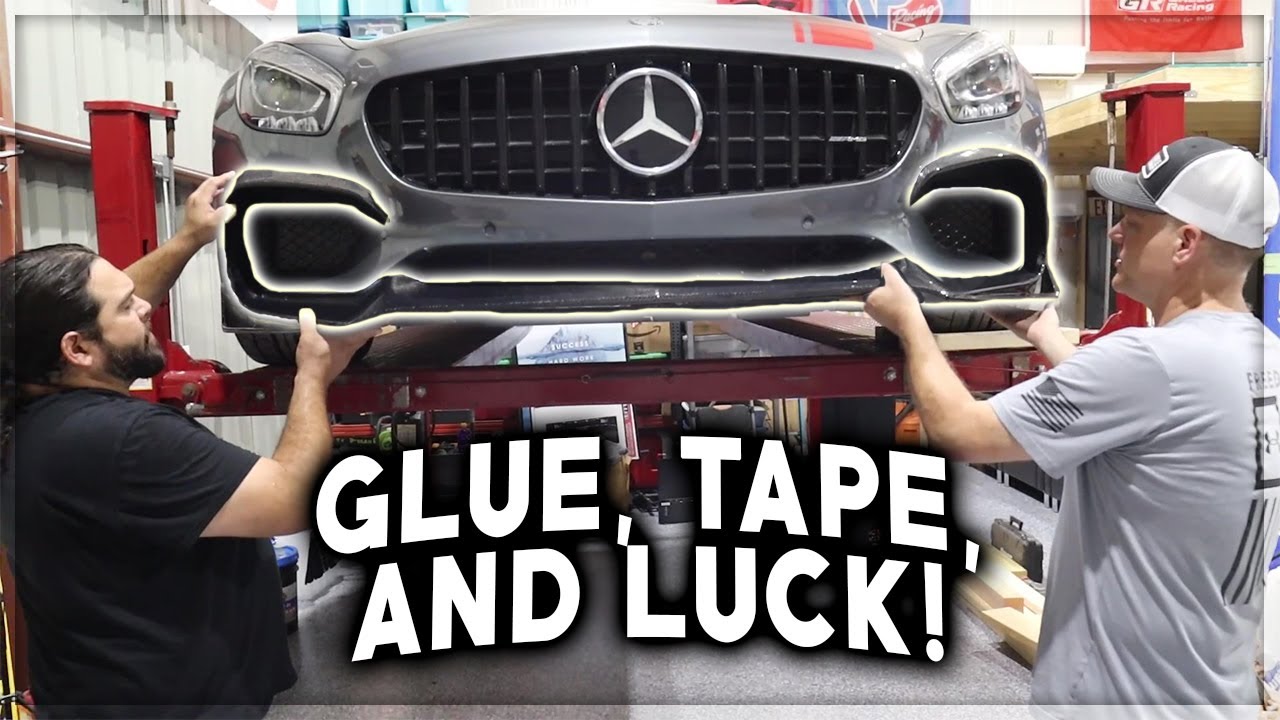 GLUE, TAPE and a LITTLE LUCK! Installing a Carbon Fiber Front Splitter ...