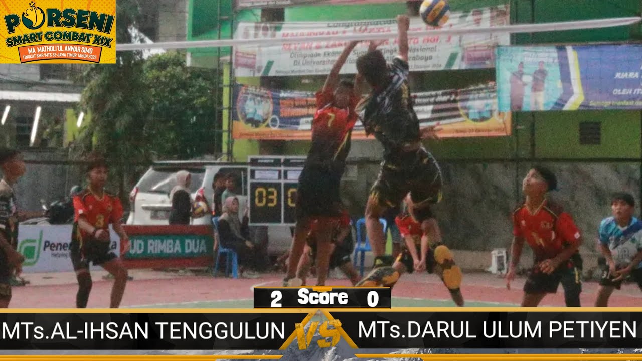 LIVE...VOLLY BALL MTS.AL-IHSAN TENGGULUN VS MTS.DARUL ULUM PETIYEN ...