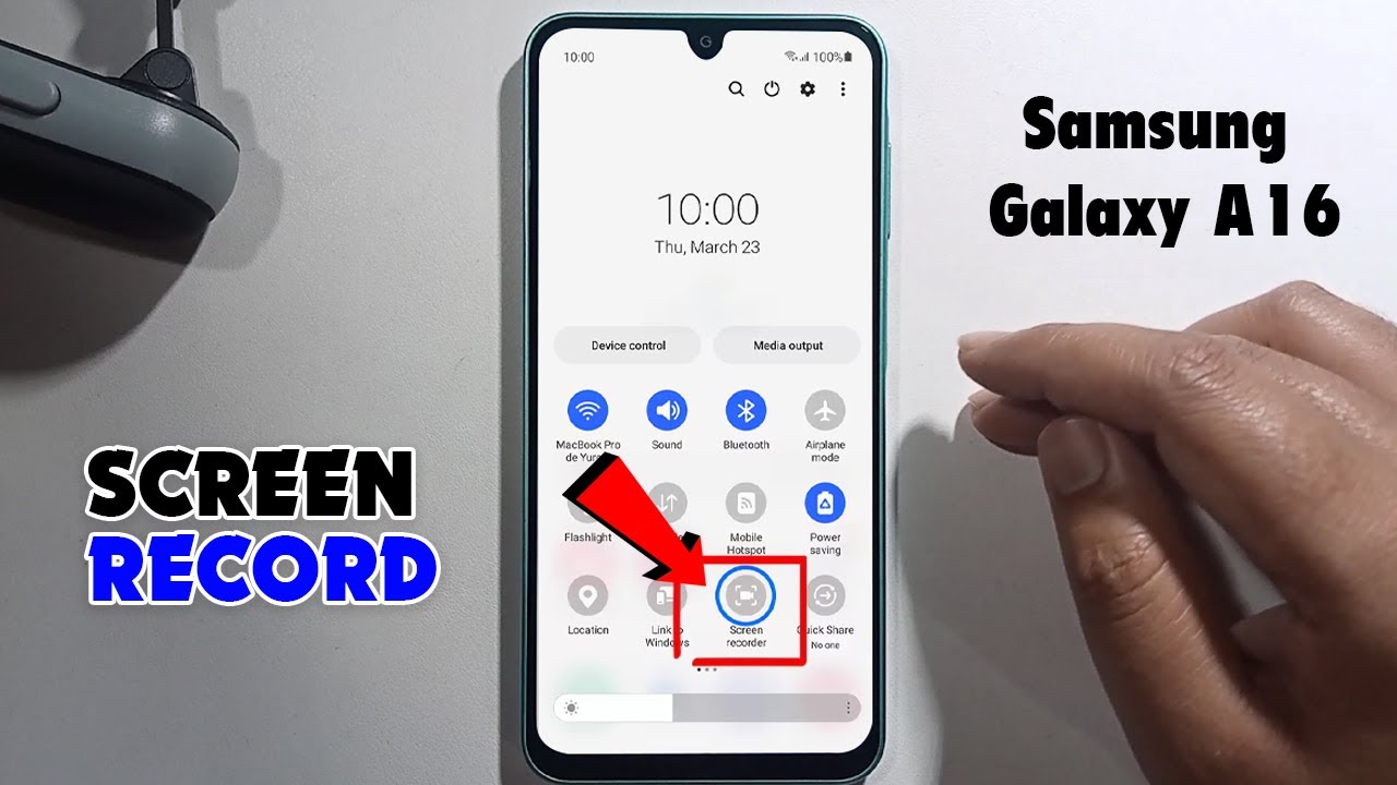 How To Screen Record On Samsung Galaxy A16 - YouTube
