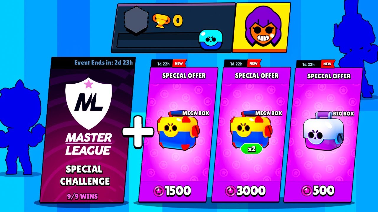 0 TROPHY Account in MASTER LEAGUE CHALLENGE + Box Opening - Brawl Stars ...