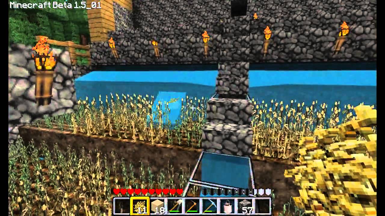 Automatic Harvesting Farm (harvests seeds & wheat) - YouTube