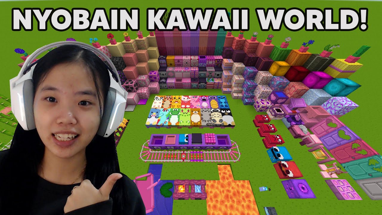 NYOBAIN KAWAII WORLD! MIRIP GAME MINECRAFT! - YouTube