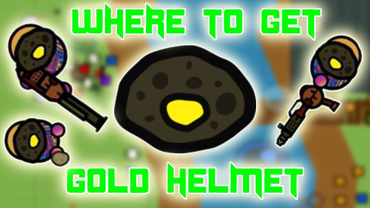 WHERE to GET the GOLD HELMET in Surviv.io! | *RARE* Potato Helmet ...