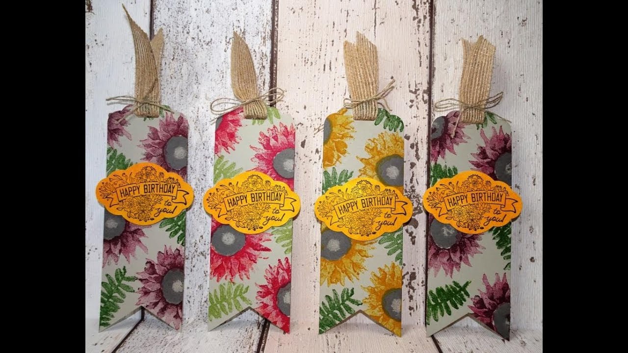 Painted Harvest Gift Tag - YouTube