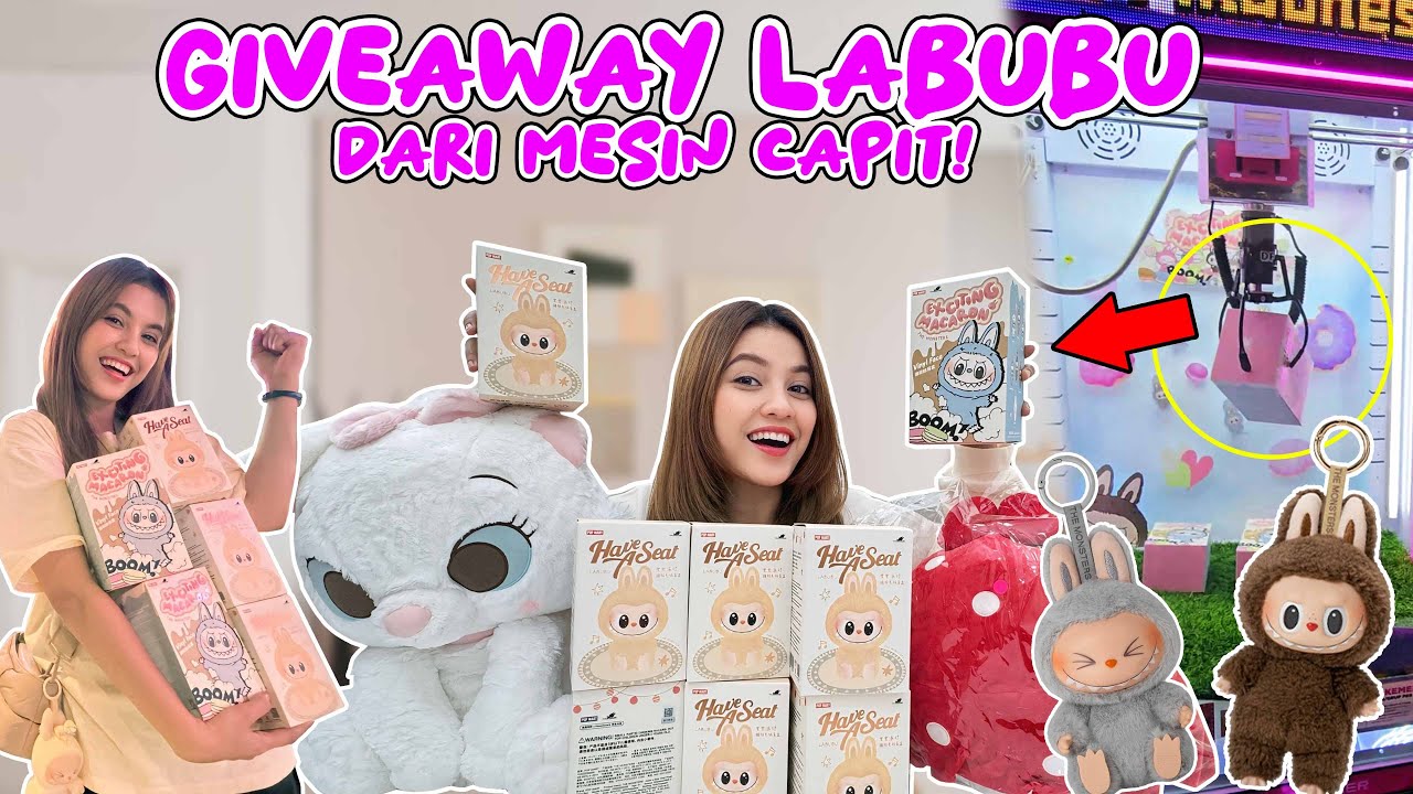 UNBOXING LABUBU & BONEKA JUMBO HASIL MAIN MESIN CAPIT!! LANGSUNG BUAT ...