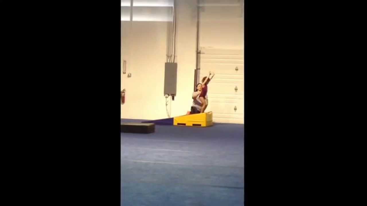 First day practicing back hand springs! Gymnastics. 3/22/15 - YouTube