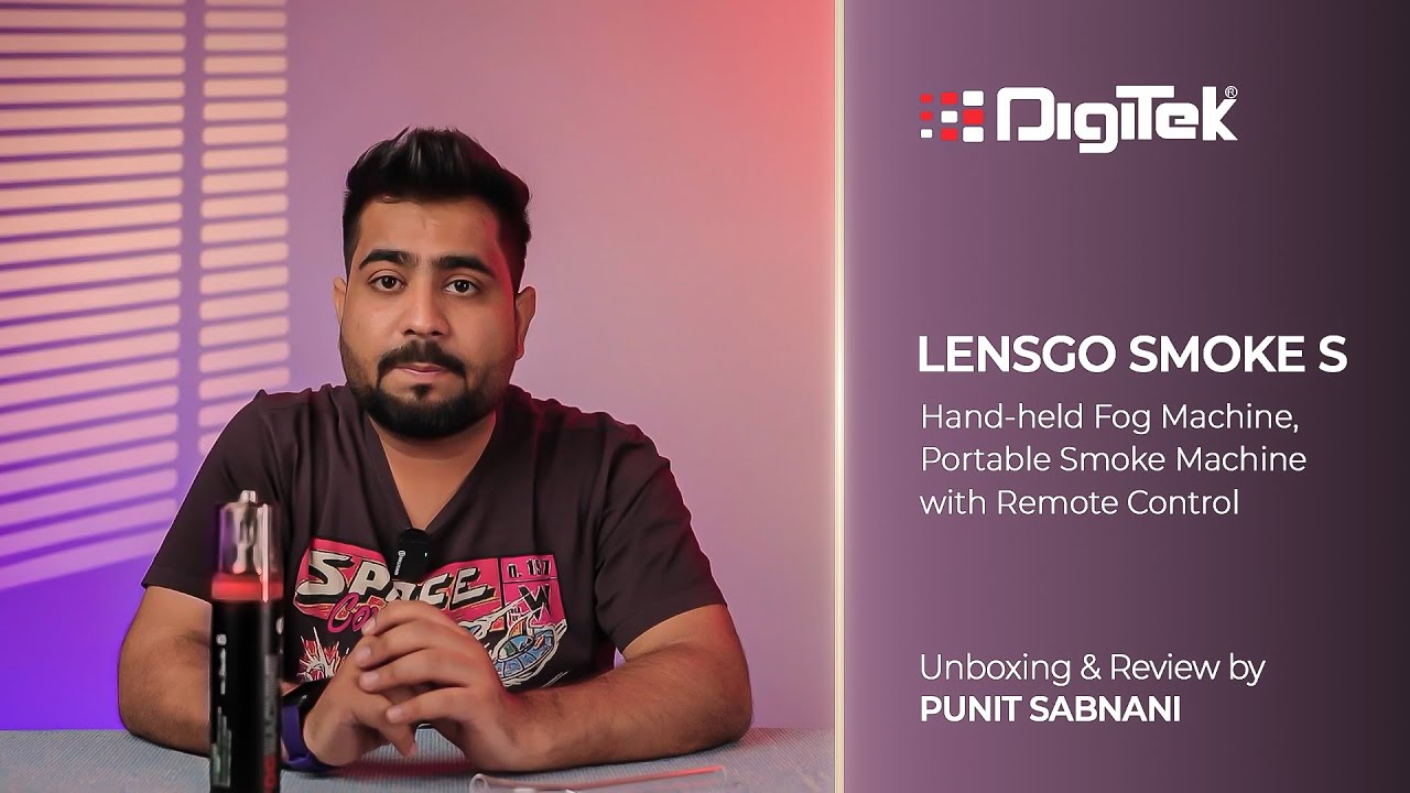 Punit Sabnani: Presents the LENSGO Smoke S Hand-Held Fog Machine - YouTube