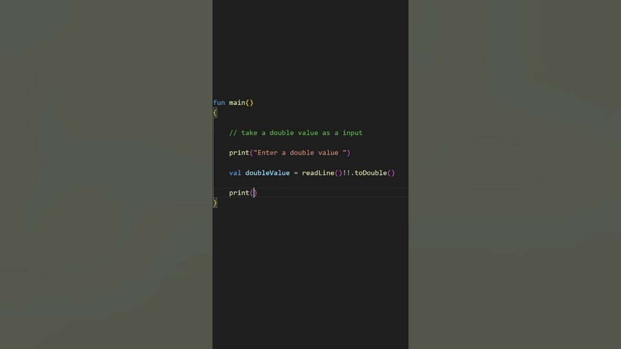 Learn Kotlin Input And Output Double Value Input By Okwa Youtube 5733