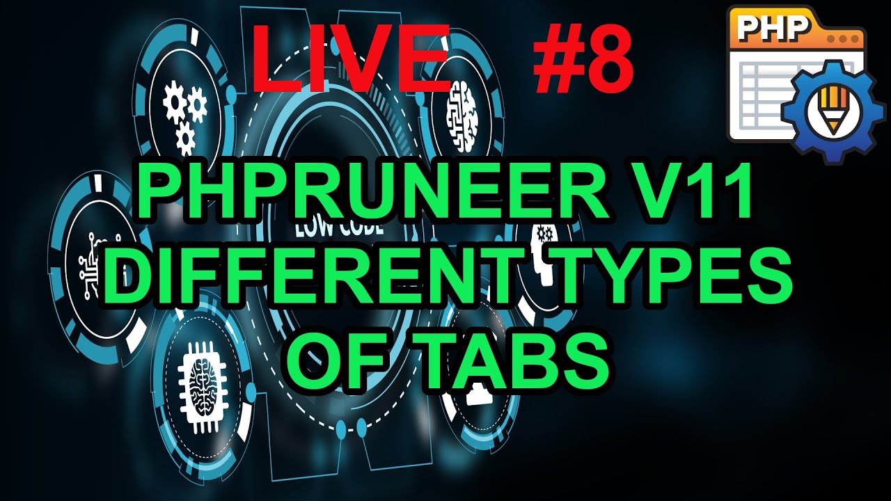PHPRunner V11 DIFFERENT TYPES OF TABS | XLINESOFT - YouTube