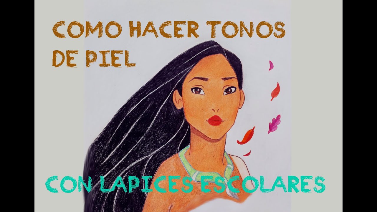 Cómo hacer tonos piel con lápices de color escolares (SKIN TONES) - YouTube