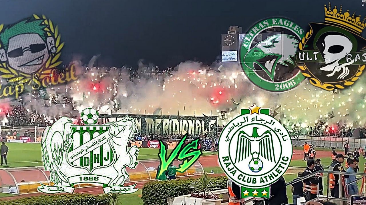 Raja Casablanca vs difaa el jadida / ULTRAS Cap soleil /ULTRAS Egels ...