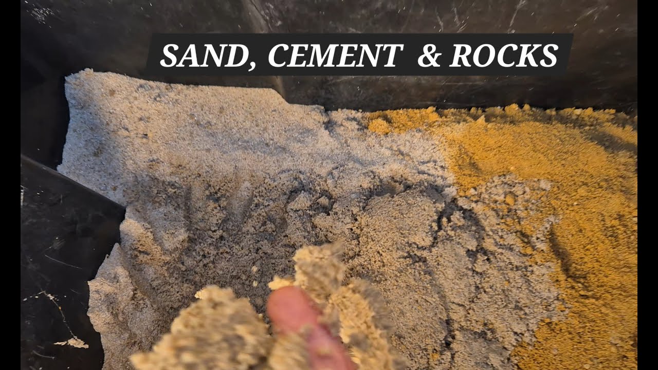 Cement, sand, rocks, render, mortar = concrete - shopping - YouTube