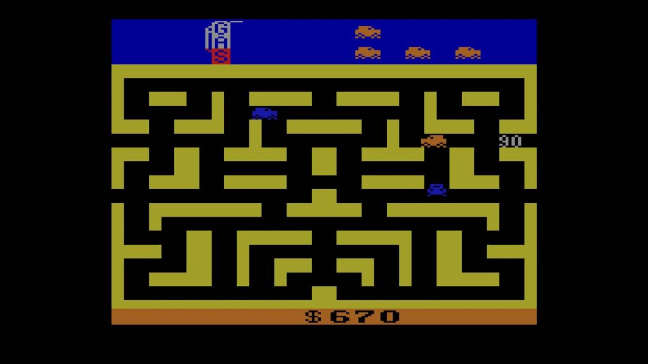 Bank Heist Atari 2600 Gameplay 1080p - Retro Gameplay Channel - YouTube