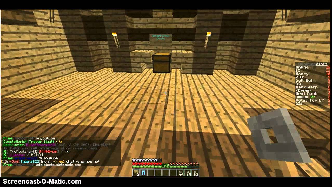 First video in a while. On obsidian prison (crate keys) - YouTube