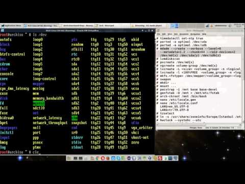 Arch Linux XFCE Desktop Installation with GPT; RAID and LVM - YouTube