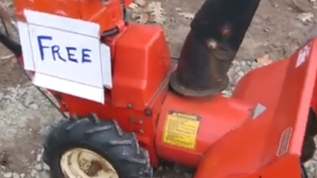 Trash Picked 70s Snow Blower. Can It Be Saved? - YouTube