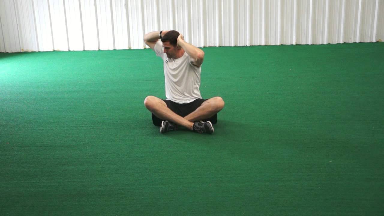 T Spine Rotational Crunch - YouTube