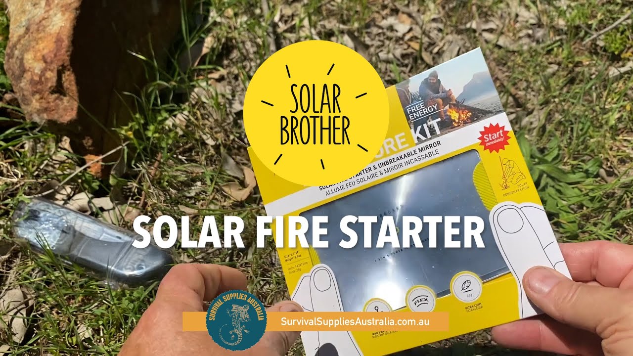 Solar Fire Starter - Light a Fire with a Fresnel Lens - YouTube