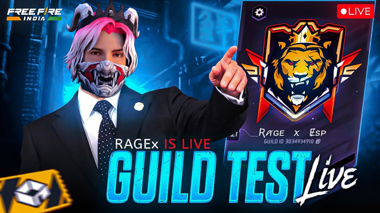 🔴 [LIVE] RAGE-ESP GUILD TEST 🤩HARDEST GUILDTEST 1VS3😈& PLAY WITH ...