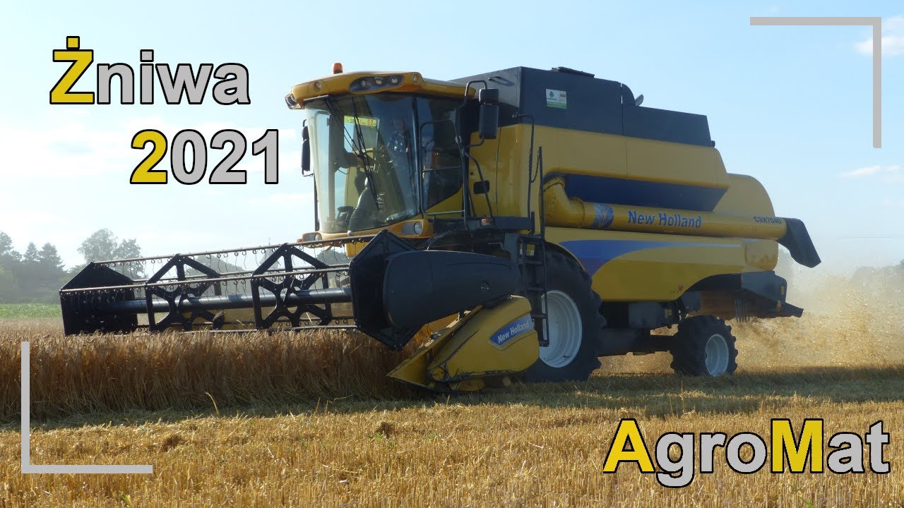 Pierwsze żniwa 2021 🌾 Jęczmień pod kosę🔥 New Holland CSX 7040 🔥 Usługi ...