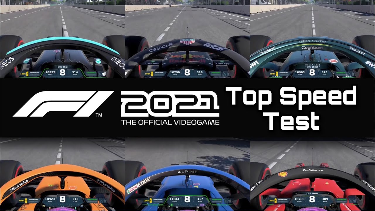F1 2021 Top Speed Comparison | Which is the Fastest F1 2021 Car? (KPH ...
