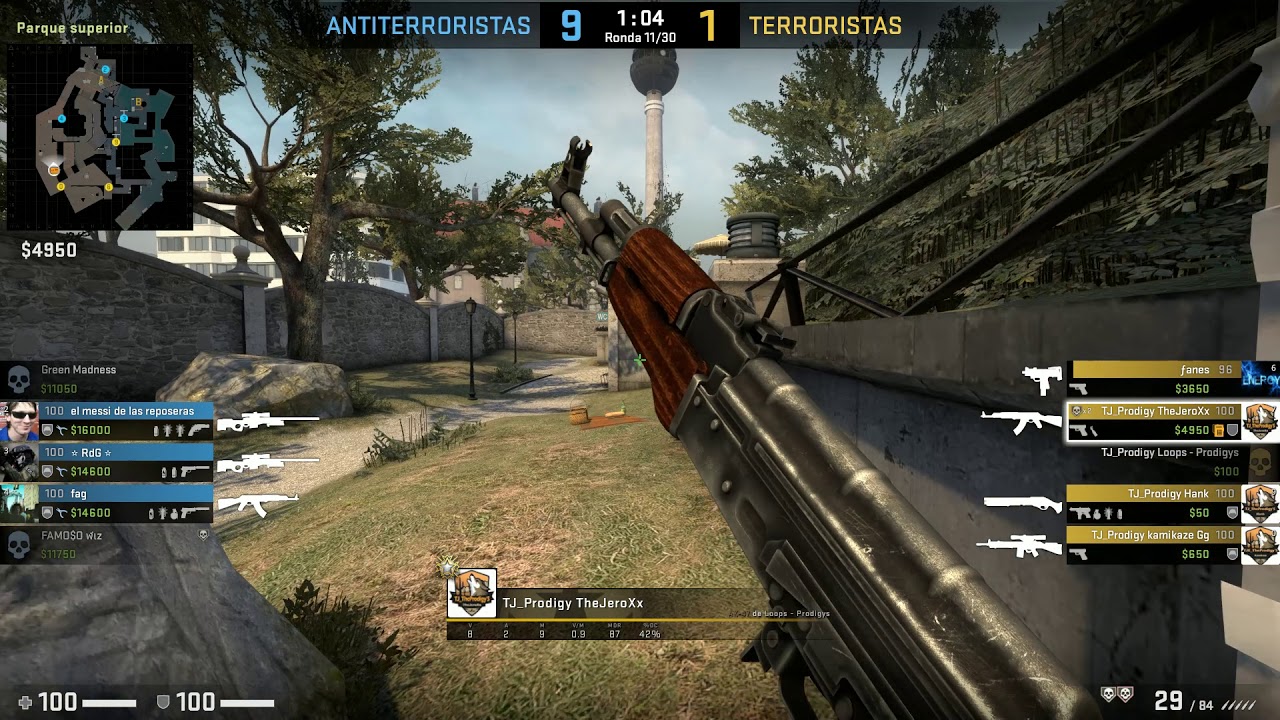 Counter strike Global Offensive Ace Overpass - YouTube