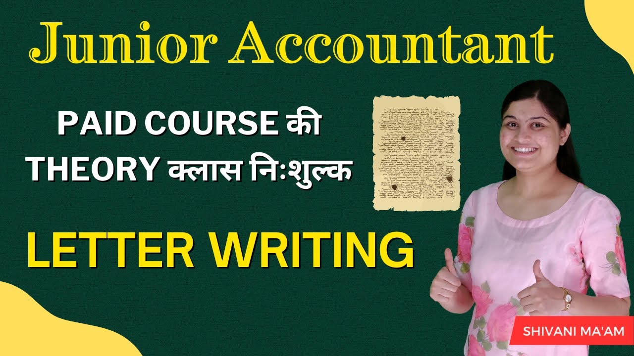 Junior Accountant English : Letter Writing | English For Junior ...