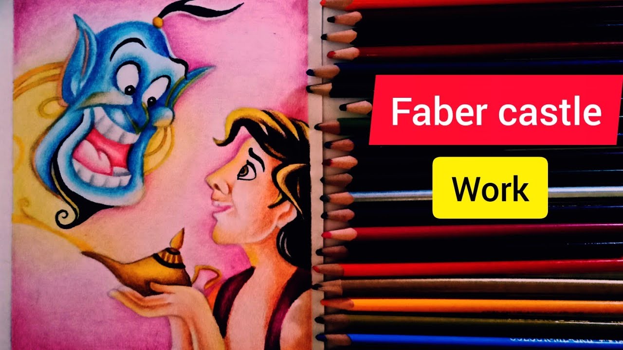 How to draw aladin sketch/ step by step art/ fabric castle art/ aladin ...