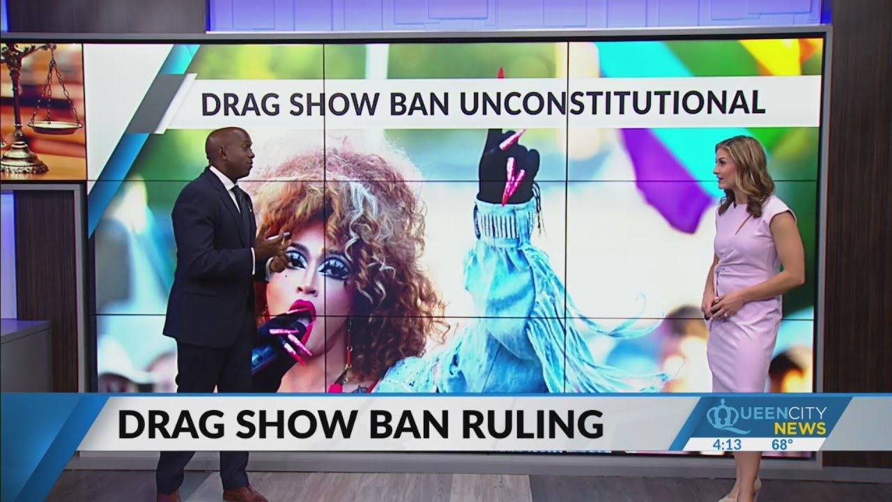 Drag show ban deemed unconstitutional - YouTube