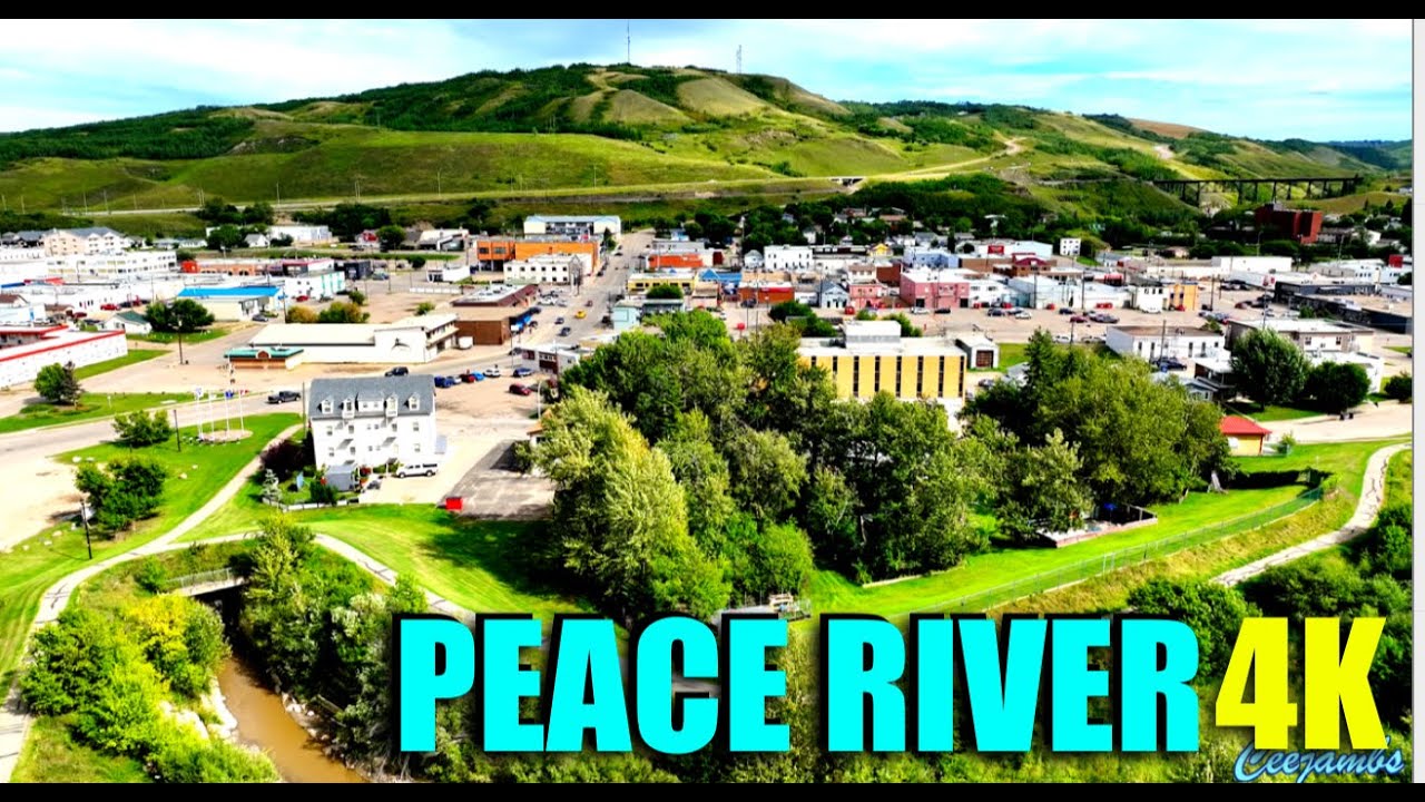 [4K] Peace River by drone | Alberta - YouTube