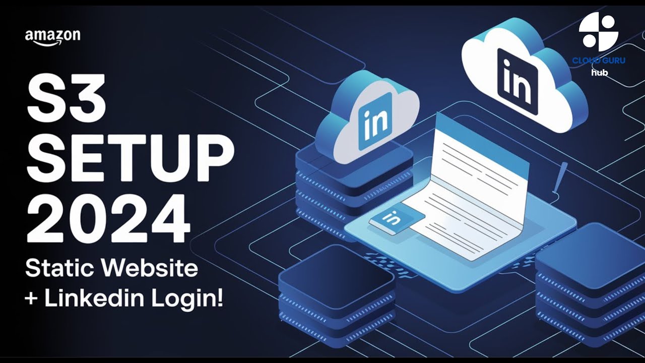 S3 Setup 2024 | Static Website + LinkedIn Login! | How to Launch S3 in ...