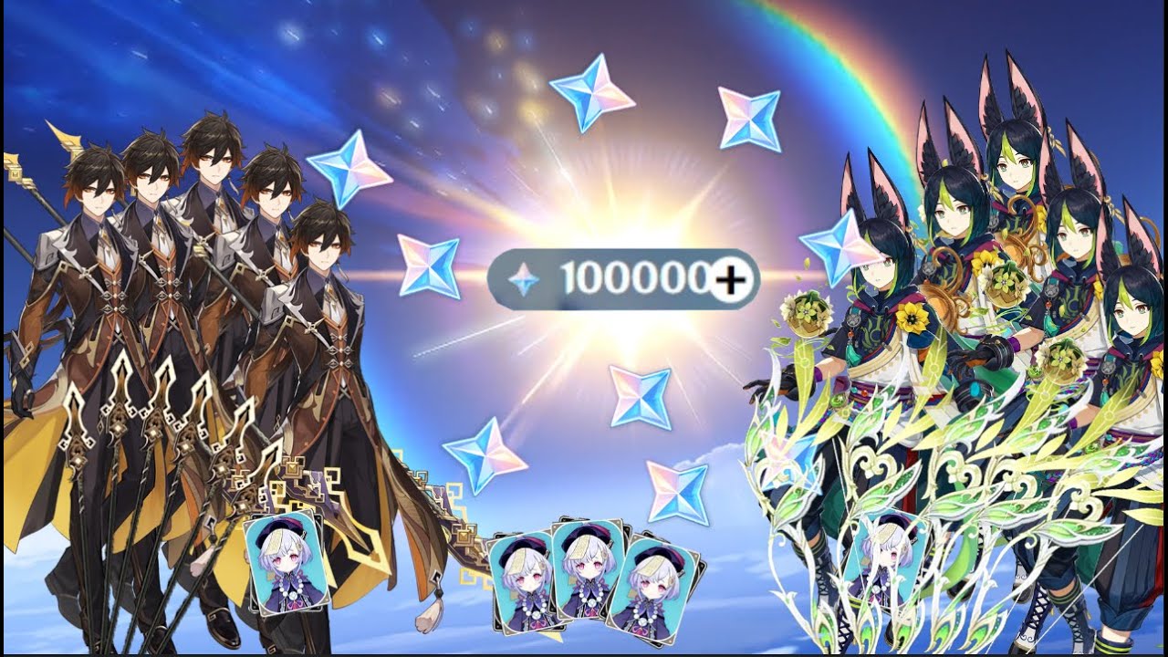 Spending 1 Million Primogems In Genshin Impact Simulator - YouTube