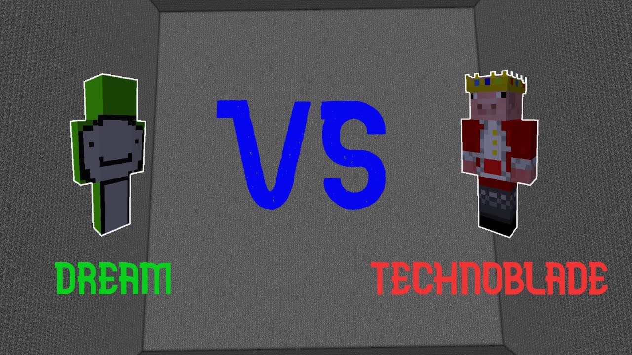 Dream vs Technoblade - Batalha de Mobs do Minecraft - Minecraft Mob ...