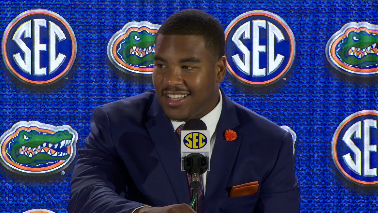 Florida LB David Reese at SEC Media Days - YouTube
