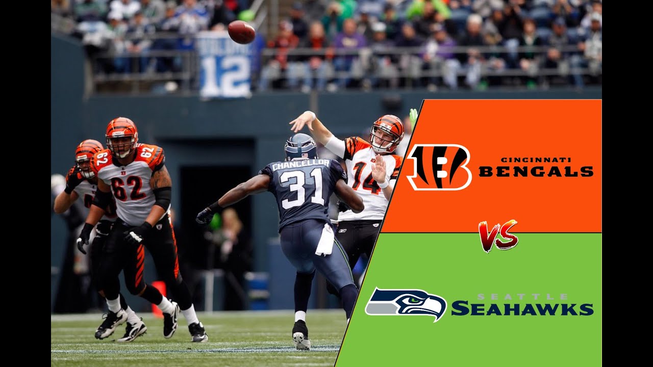 Richard Sherman's First Start! Cincinnati Bengals vs Seattle Seahawks ...