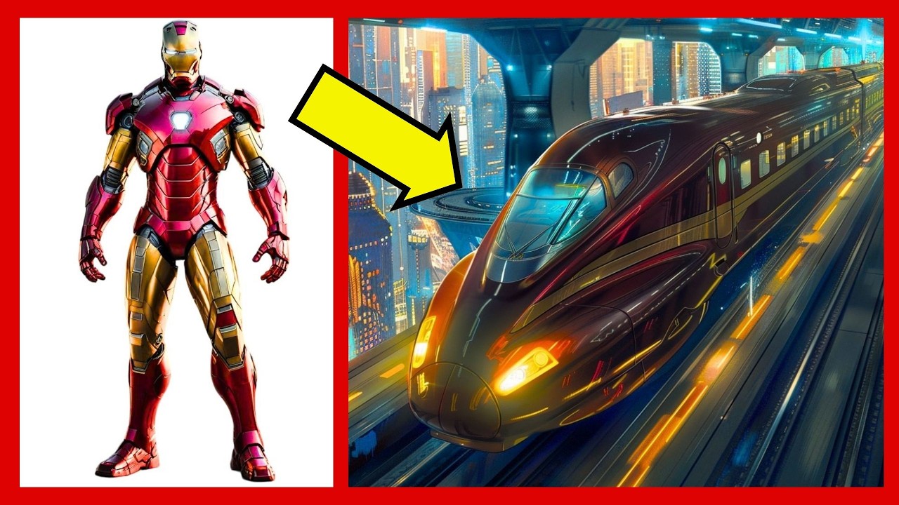 Marvel & DC Heroes Become Trains 🚂| Epic Transformations 2024 💥 - YouTube