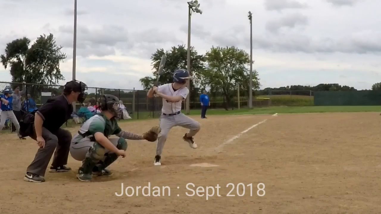 Jordan batting (Sept 2018) - YouTube