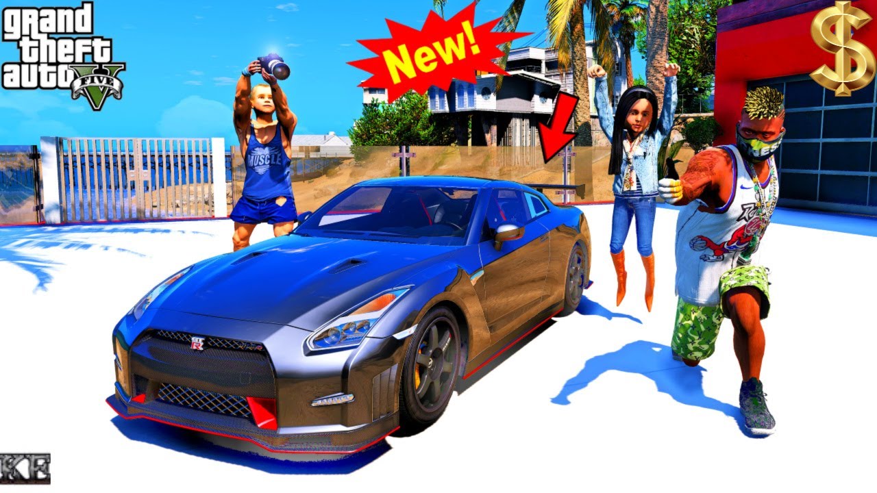 GTA 5- *EXCLUSIVE* Mini Car Nissan GTR 2020 For Franklin's Daughter ...