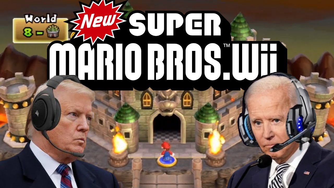 Presidents BEAT Bowser in Super Mario Bros Wii – World 8 Final Castle ...