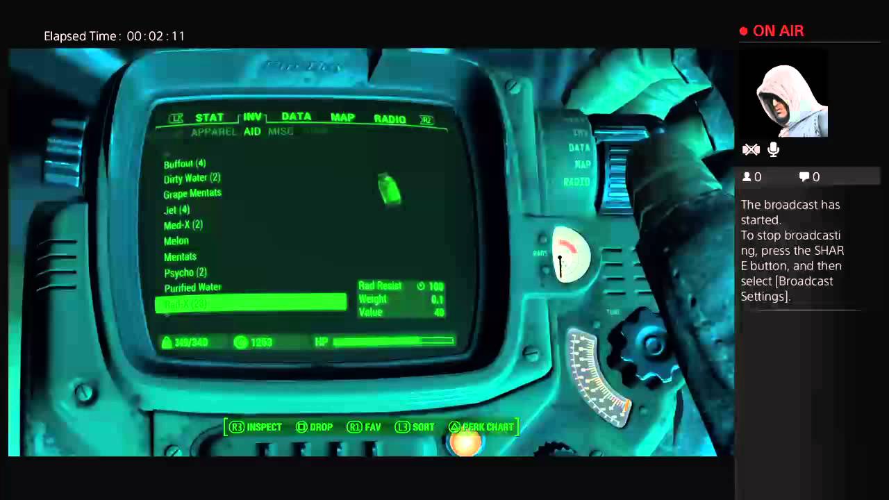 Fallout 4 unlimited rad-x glitch ps4 - YouTube