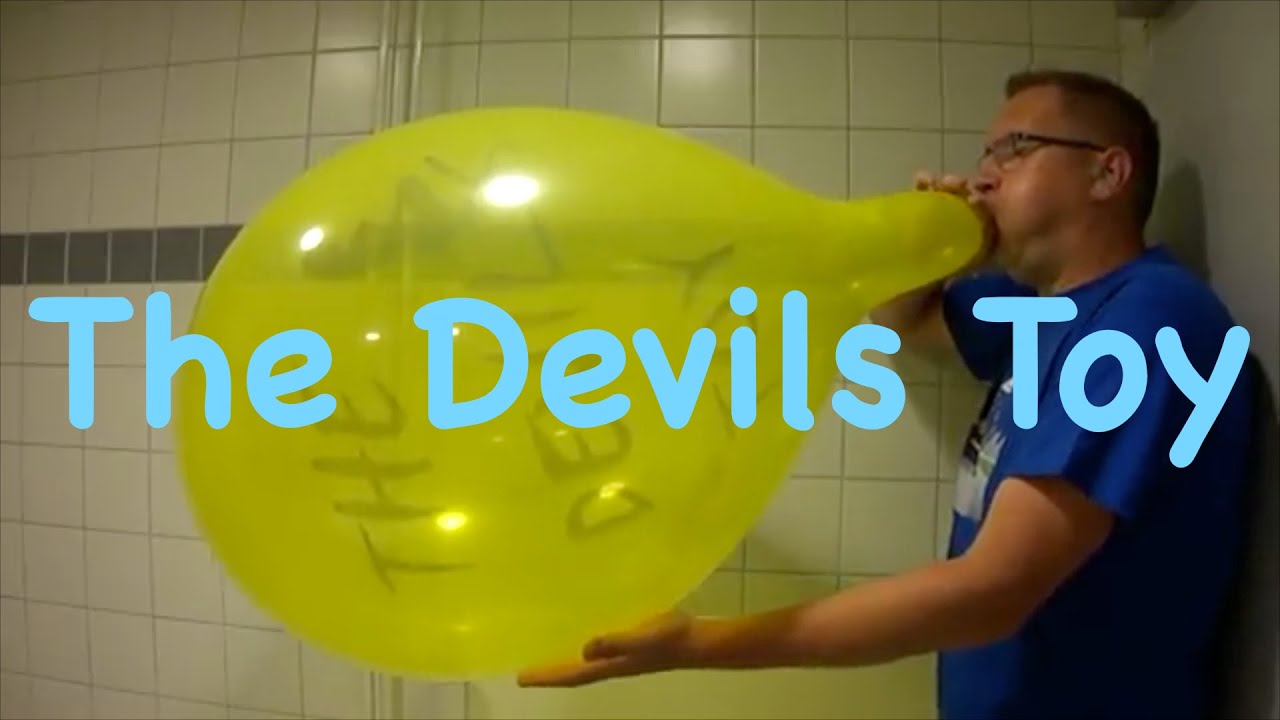 b2p 18" balloon - crystal yellow "The Devils Toy" by TopBallon.de - YouTube