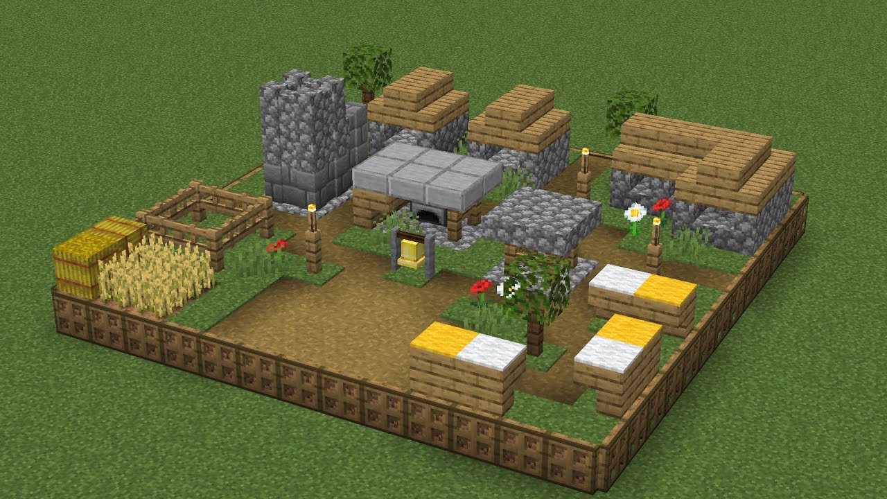 Mini Village Biome in Minecraft - YouTube
